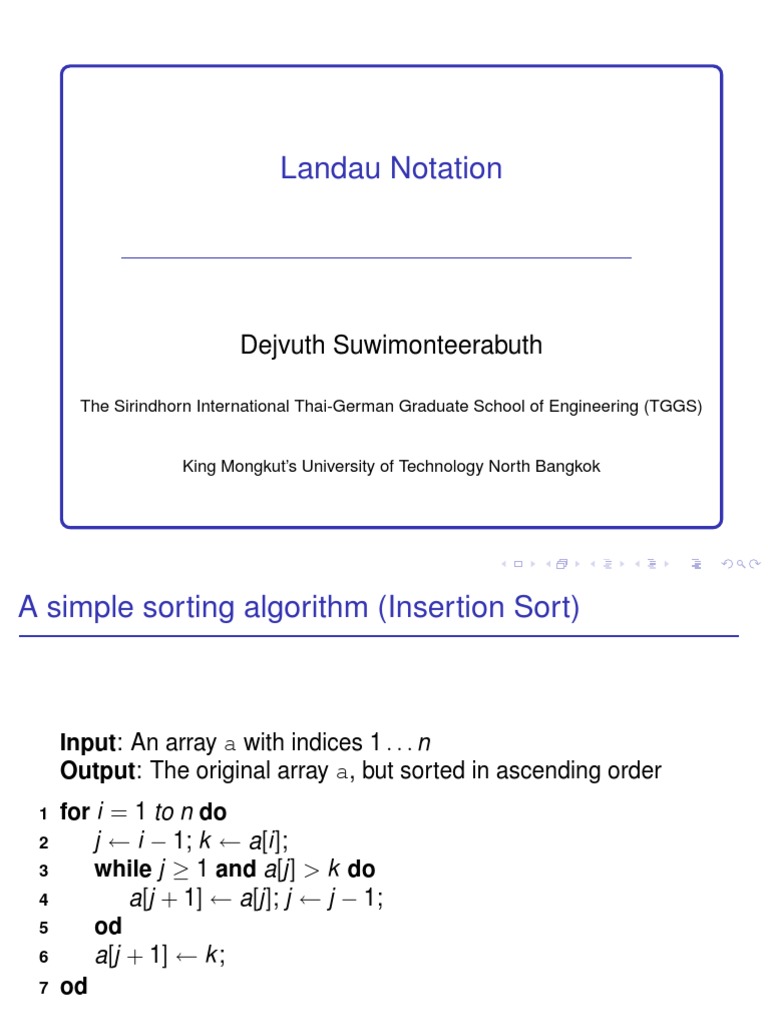 Landau Notation: Dejvuth Suwimonteerabuth | PDF | Systems Theory ...