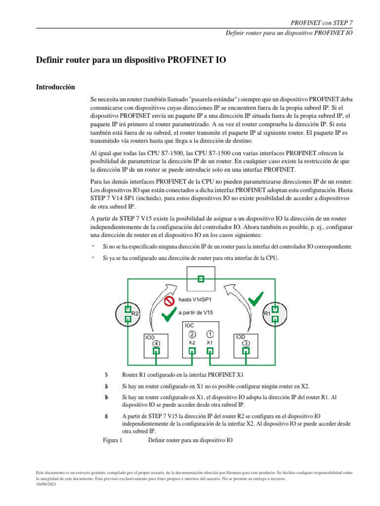 PROFINET Con STEP 7 - Definir Router para Un Dispositivo PROFINET IO ...