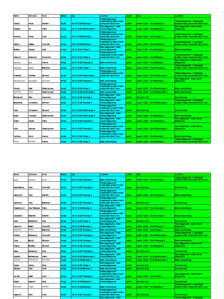 Prefect Schedule - Overview | PDF