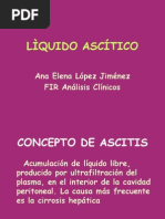 Estudio Del Líquido Peritoneal | PDF | Cirrosis | Rtt