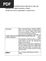 Personal Hygiene: A Lesson Plan | PDF | Hygiene | Oral Hygiene