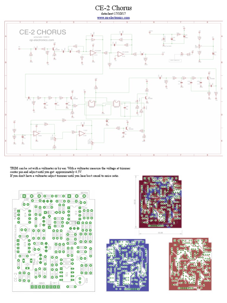 CE-2 Chorus Datasheet: Component List and Troubleshooting Tips for ...