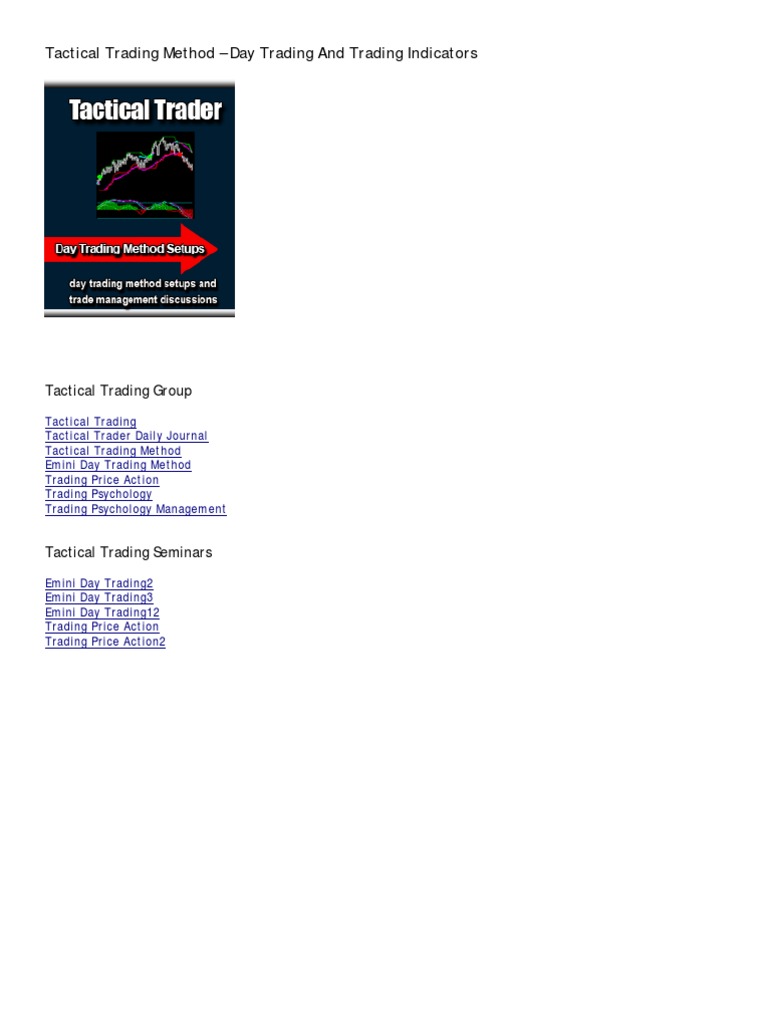 Day Trading and Trading Indicators | PDF | Day Trading | Teaching ...