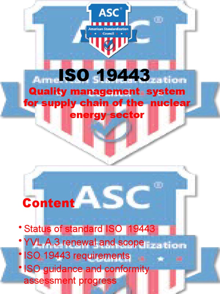 ISO 19443: Quality Management in Nuclear | PDF | International ...