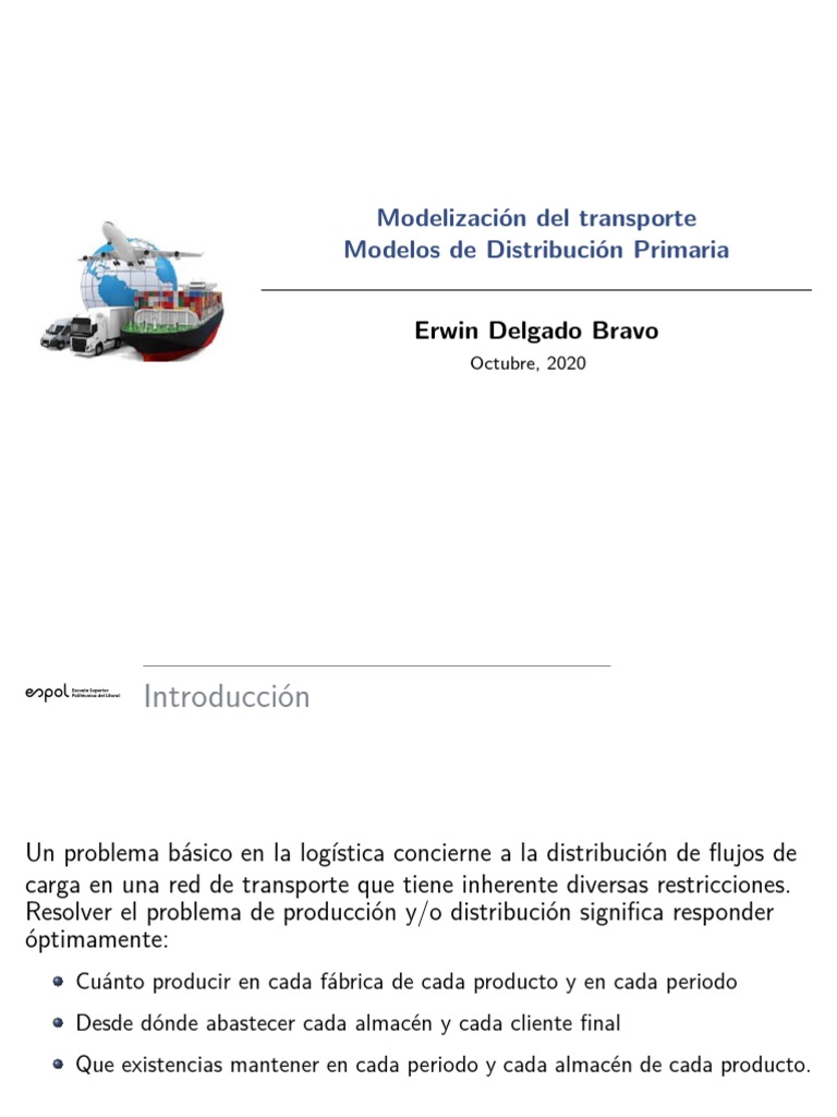 Modelos de Distribución Primaria | PDF | Transporte | Industrias de ...