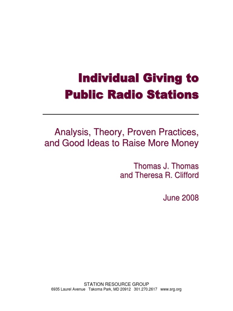 Individual Giving | PDF | Fundraising | Direct Marketing