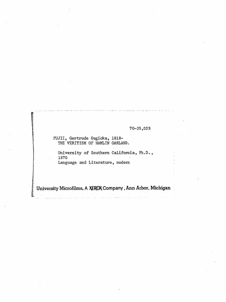 University Microfilms, A XEROX Company, Ann Arbor, Michigan | PDF ...