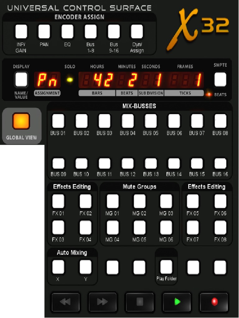 X32-Overlay - X-Touch | PDF