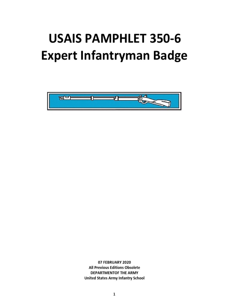 USAIS 350-6 As of 7 February 2020 PDF | PDF | Infantry | Wars & Military