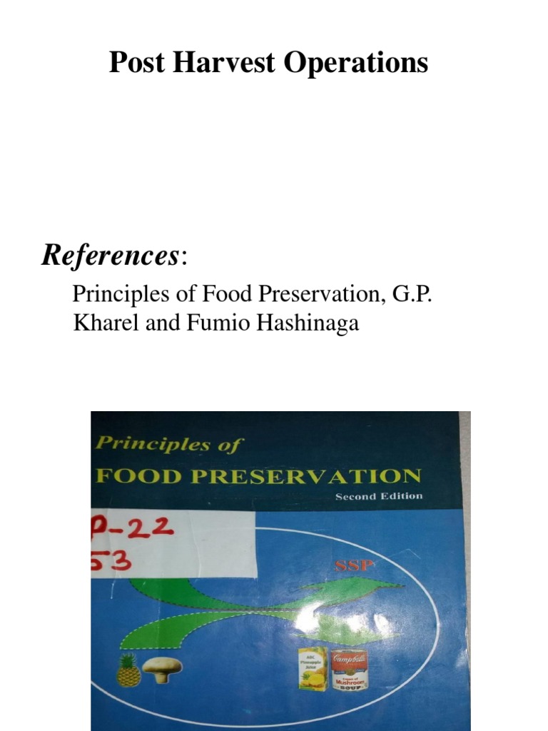 Post Harvest Operations Overview | PDF | Vegetables | Foods