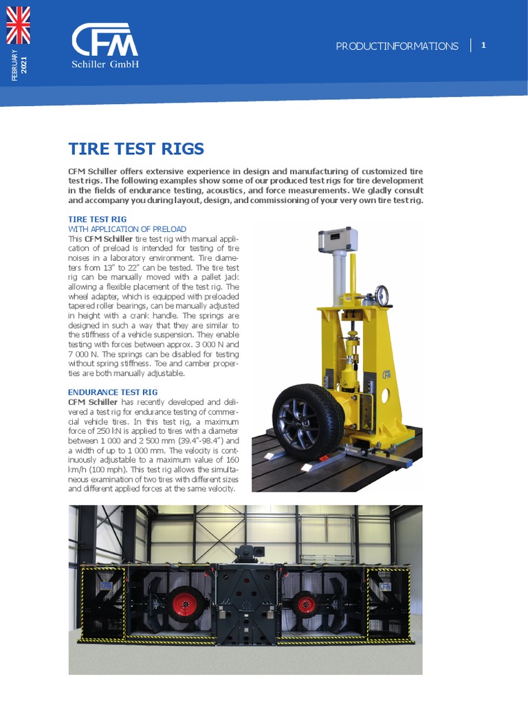 36 - Tire Test Rigs - Englisch - 2021 - Druck | PDF | Mechanical ...