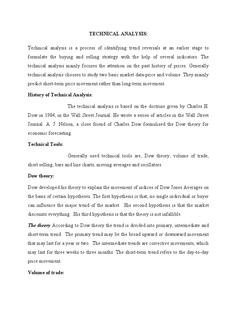 Understanding Technical Analysis Basics | PDF | Technical Analysis ...