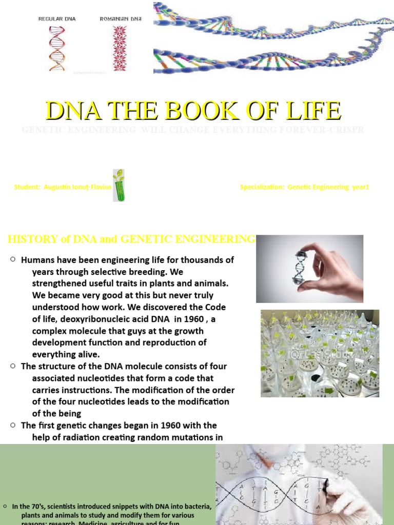 Dna The Book of Life | PDF | Dna | Genetics
