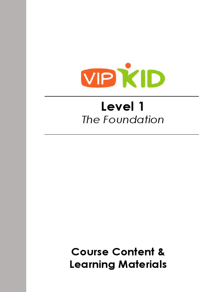 VIPKID 1 Overview | PDF | Phonics | Cognition