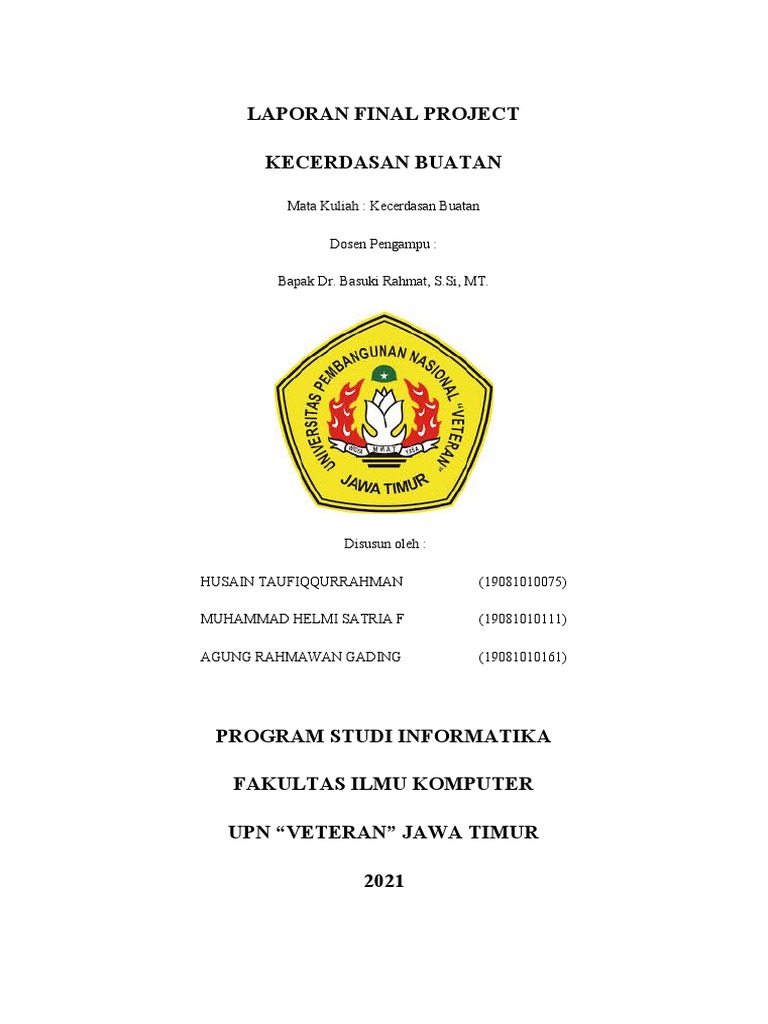 Laporan Final Project KCB | PDF