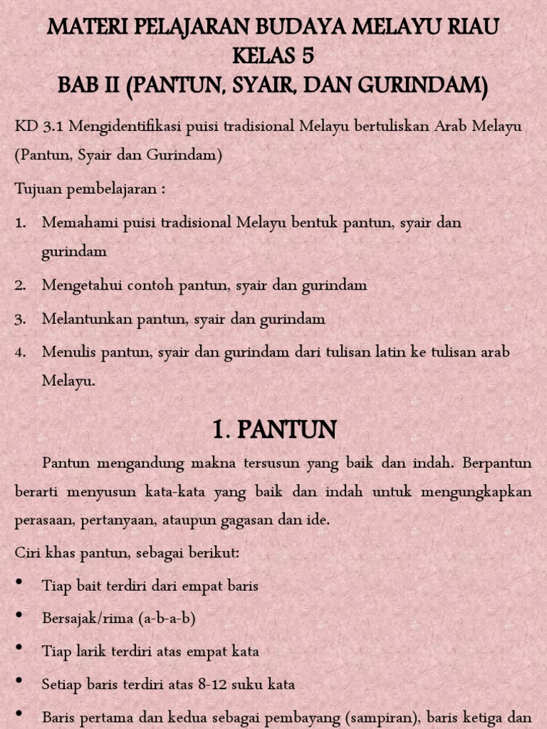 Materi Pelajaran BMR Bab II | PDF