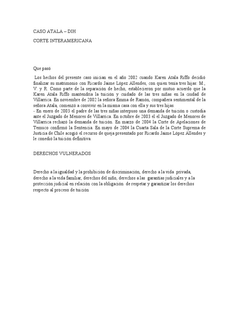 Caso Atala | PDF