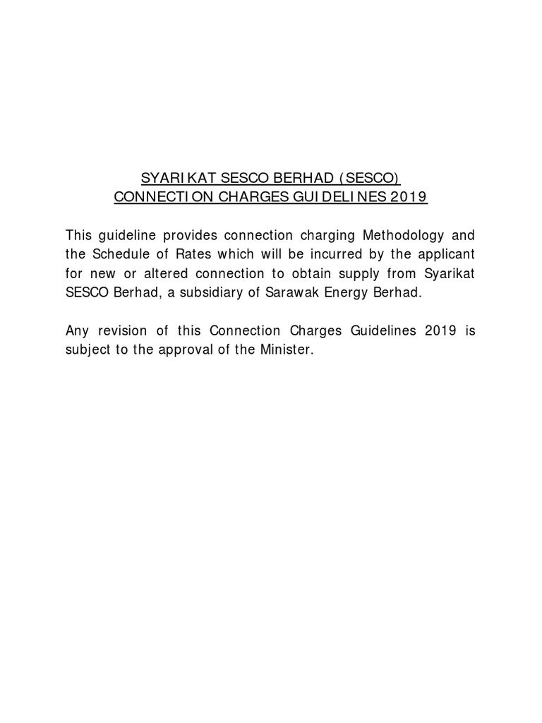 Connection Charges Guidelines 2020 | PDF | Electric Power Distribution ...