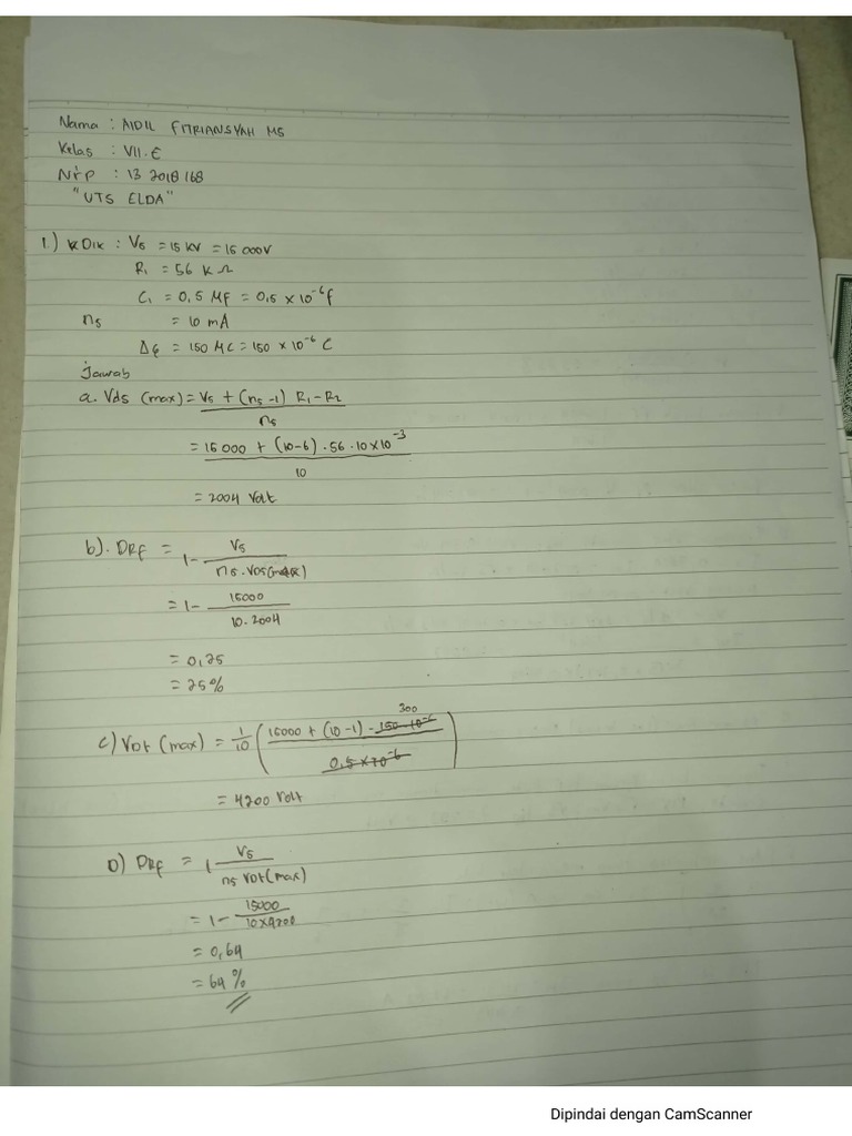 UTS Elda Aidil FMS (132018168) Kelas E | PDF