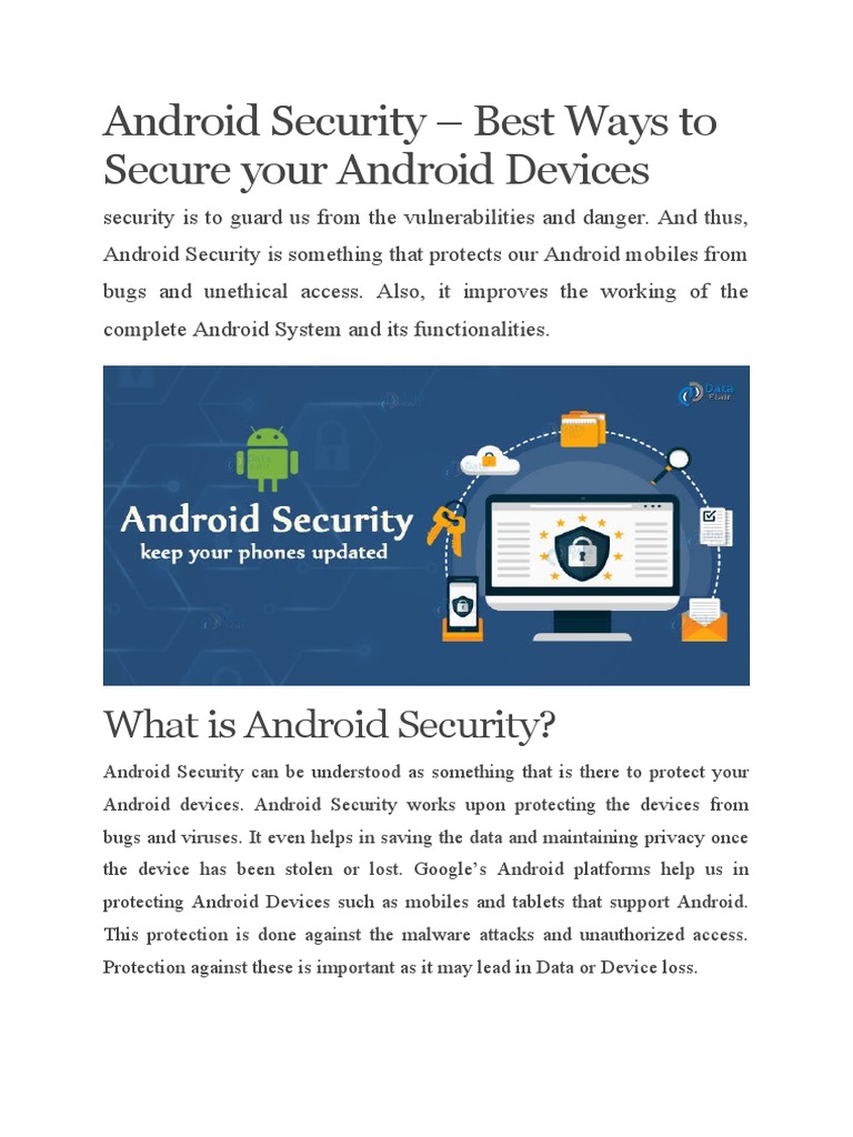 Android Security | PDF | Android (Operating System) | Mobile App