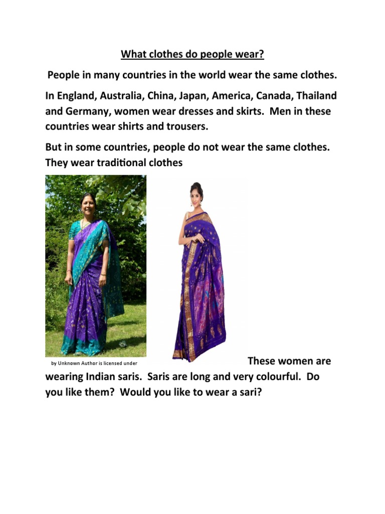 What Clothes Do People Wear | PDF | Home & Garden | Lifestyle
