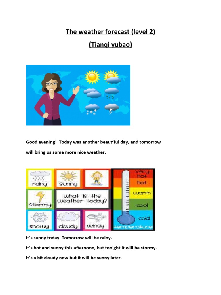 The Weather Forecast LEVEL2 | PDF | Physical Phenomena | Earth Sciences