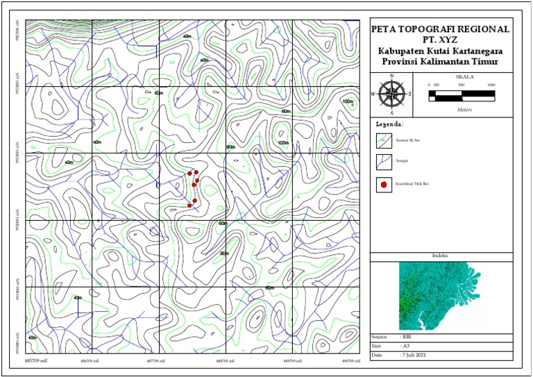 Peta Topografi | PDF