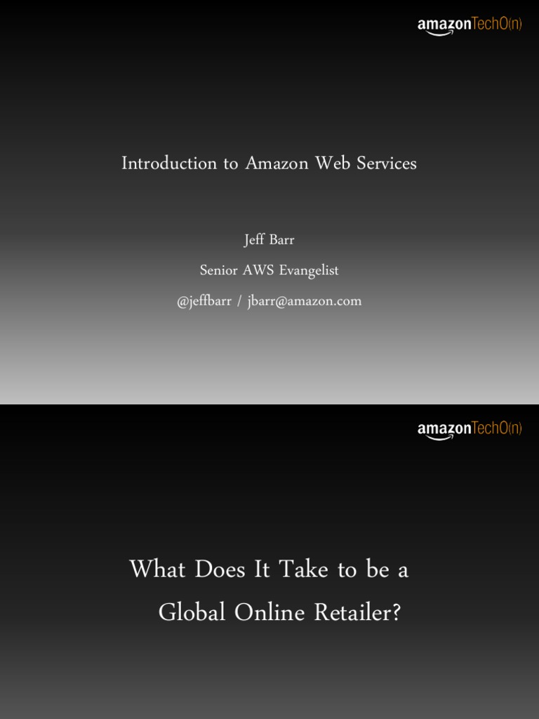 AWS Cloud Computing Overview by Jeff Barr | PDF | Information ...