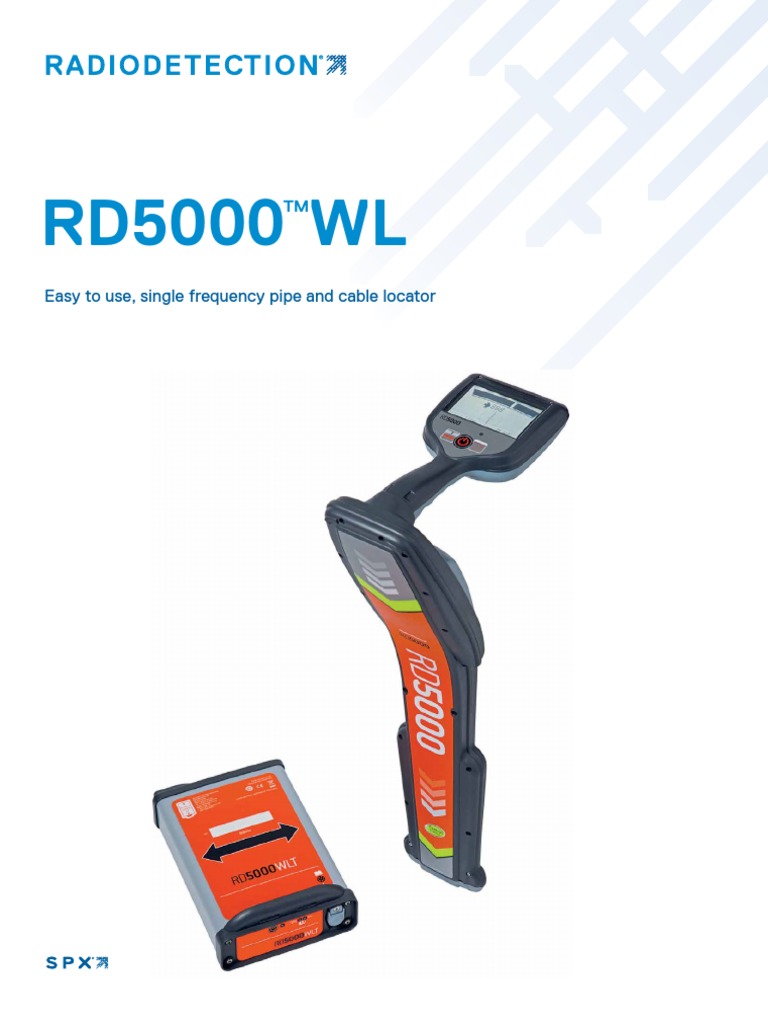 RD5000 WL: Easy To Use, Single Frequency Pipe and Cable Locator | PDF ...