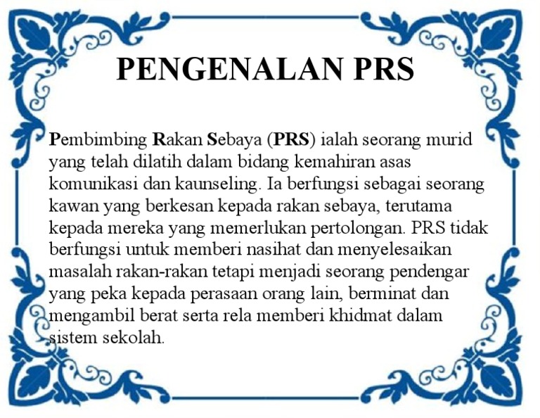 Pengenalan PRS | PDF