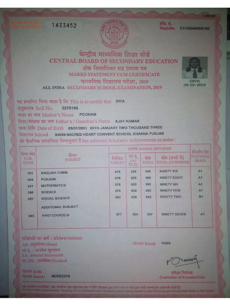 Date of Birth Certificate | PDF