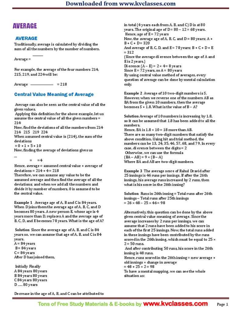 Average Pdf Pdf Average Speed