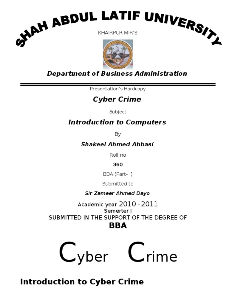 Cyber Crime Assignment Pdf Cybercrime Security Hacker