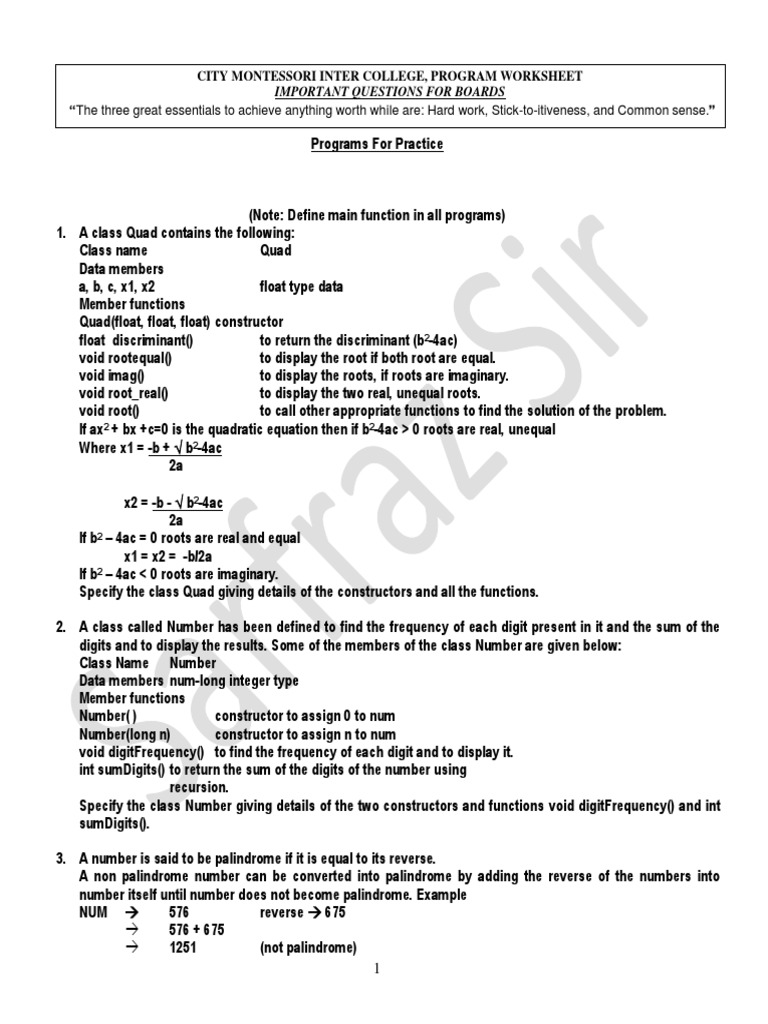 Comp Prac Ques | PDF | Integer (Computer Science) | String (Computer Science)