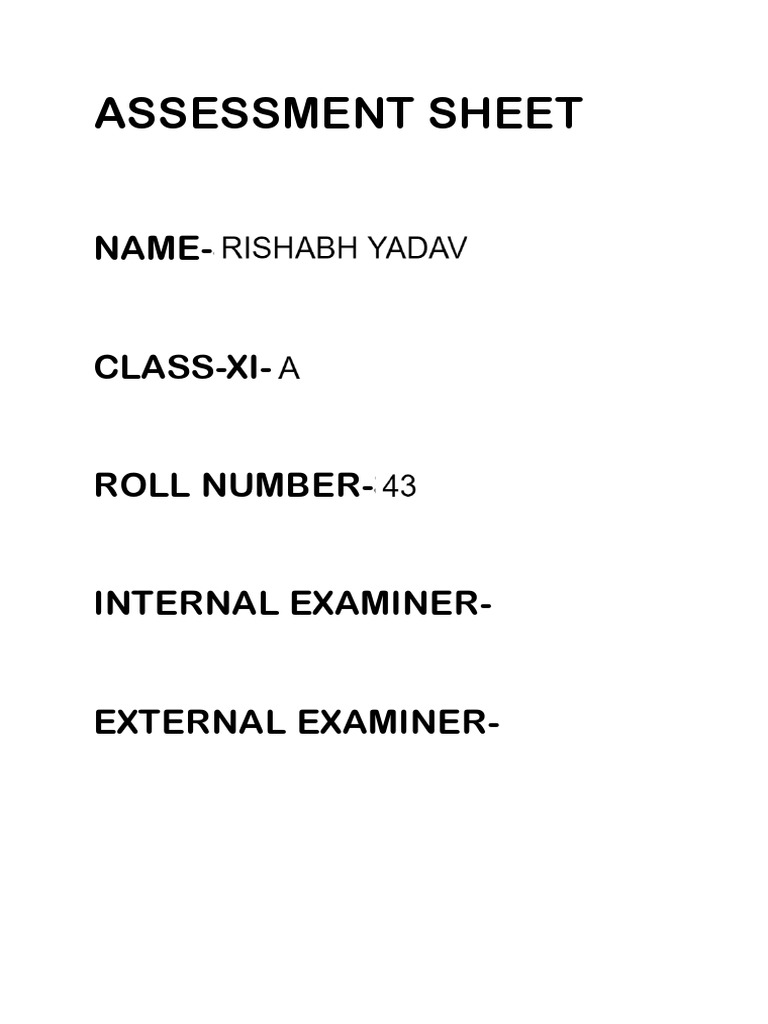 Rishabh Yadav Computer Science Project | PDF