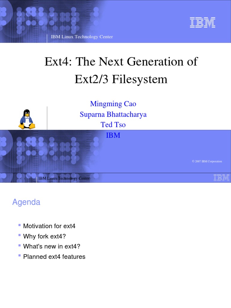 Ext4 File System Cao M | PDF | File System | System Software