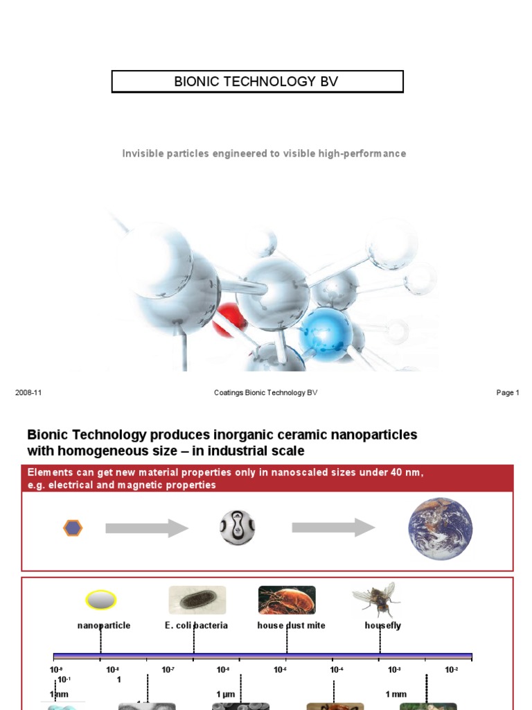 Bionic Technology BV: Invisible Particles Engineered To Visible High ...