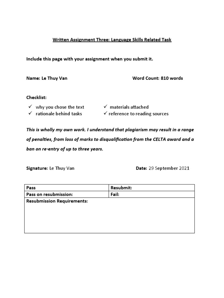 Assignment 3 - SRT | PDF | Reading Comprehension | Learning