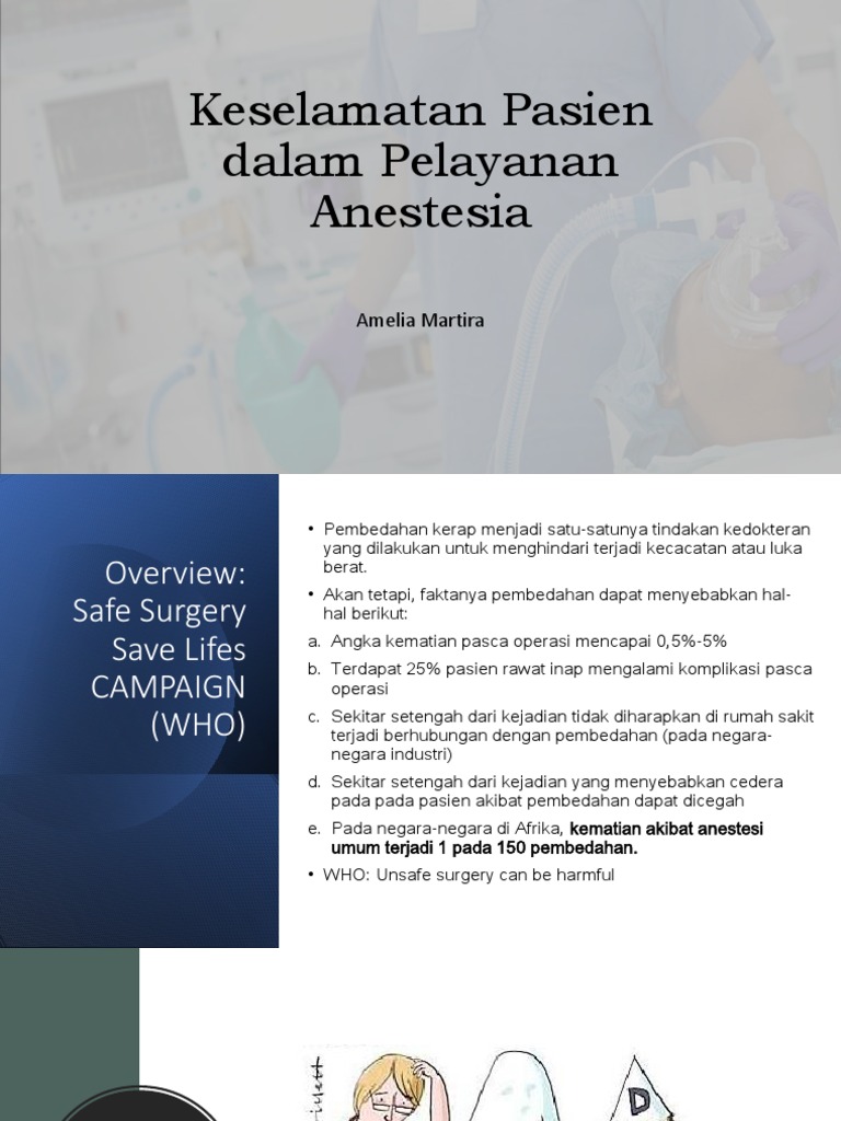 Patient Safety in Anesthesia | PDF