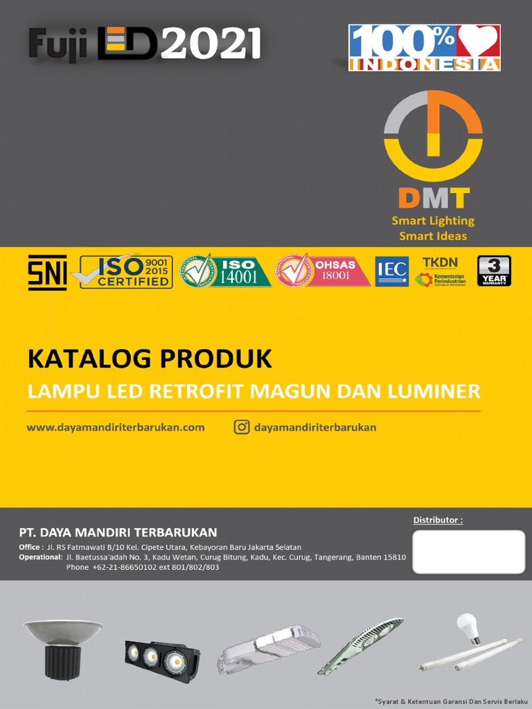 Katalog DMT - Fuji Led 2021 New | PDF | Griya & Taman | Teknologi & Rekayasa