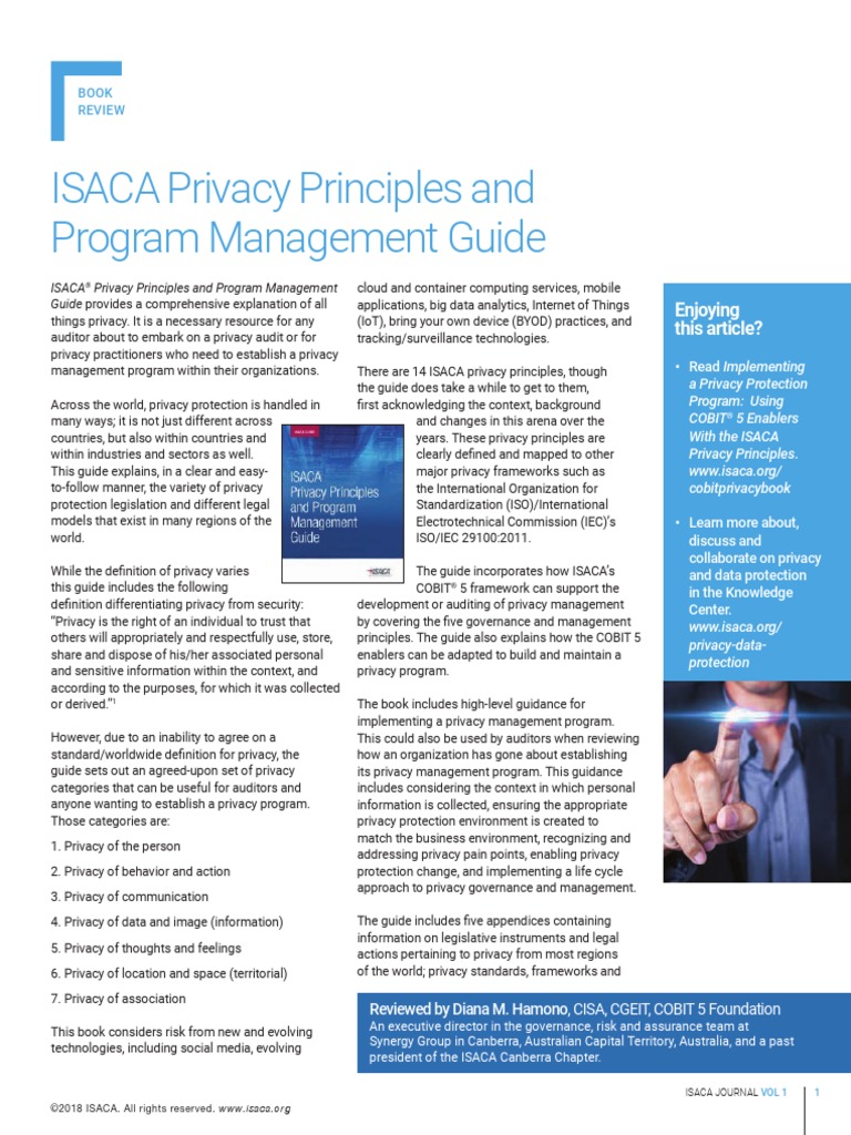 ISACA Privacy Principles and Program Management Guide - Joa - Eng - 0118 | PDF | Privacy ...