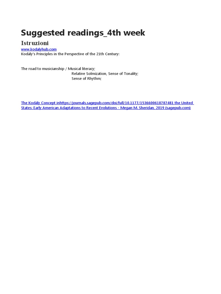 Suggested Readings | PDF