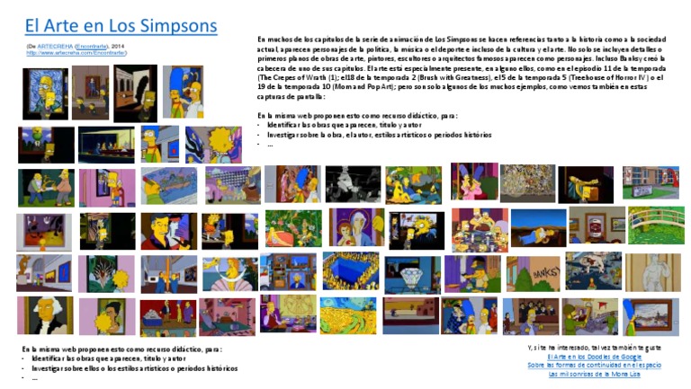 Arte en Los Simpsons | PDF | Los Simpsons | Las artes