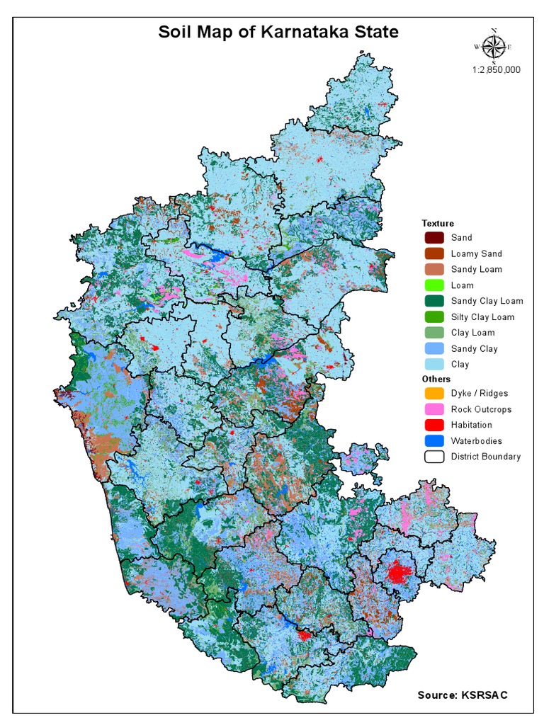 Soil Map of Karnataka State 1:2,850,000 | PDF