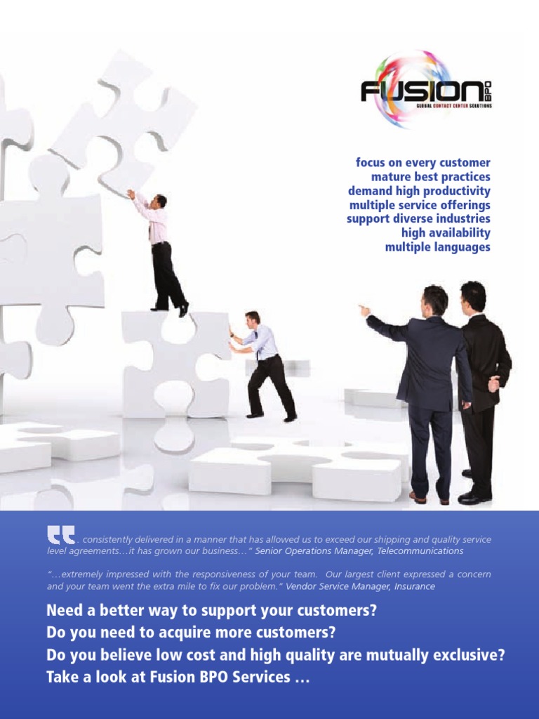 Fusion | PDF | Business Process Outsourcing | Outsourcing