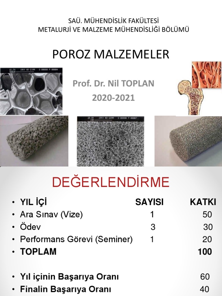 Poroz Malzemeler | PDF