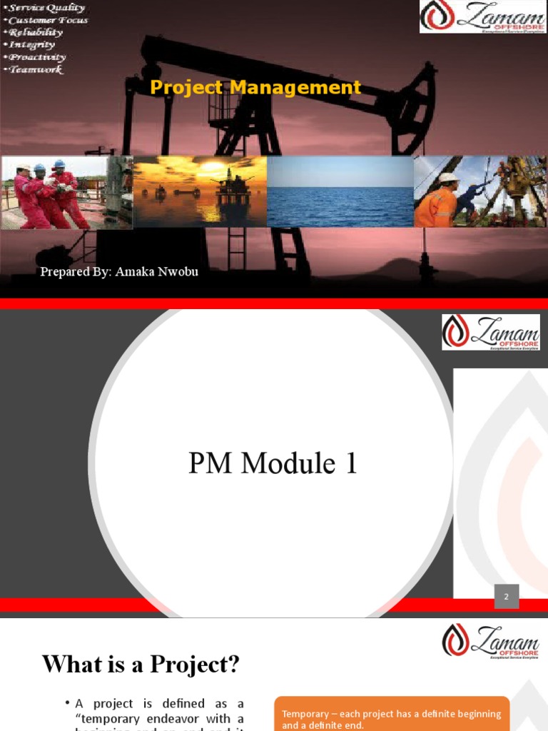 Project Management Training - Module 1 To 3 | PDF | Project Management ...