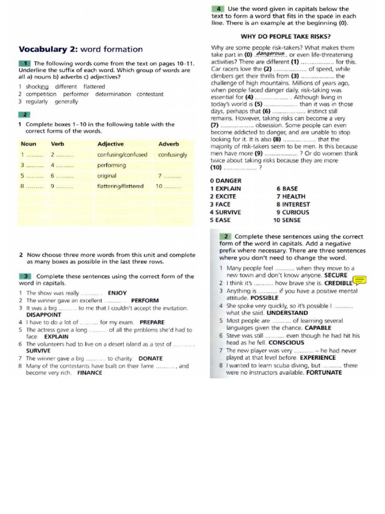 GOLD Coursebook Exercises | PDF