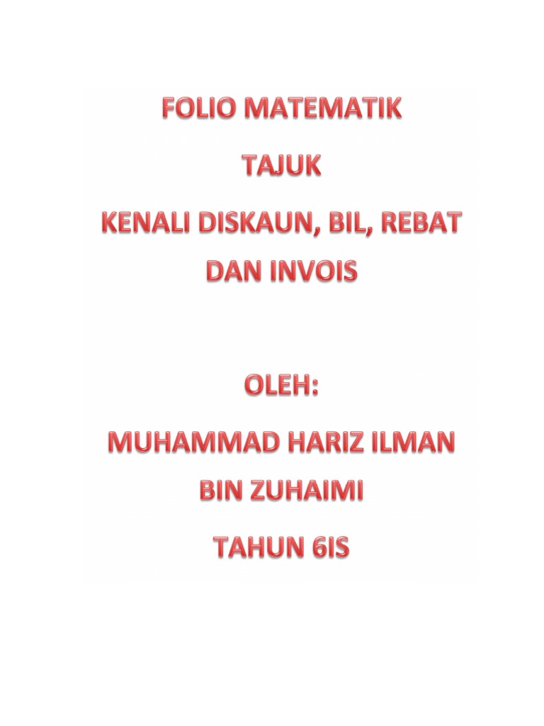 Folio Math Ilman | PDF
