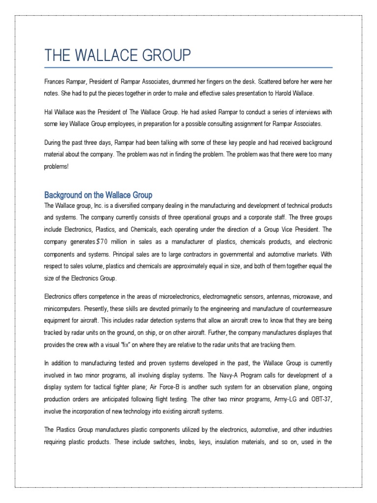 The Wallace Group - Typed | PDF | Stocks | Equity (Finance)